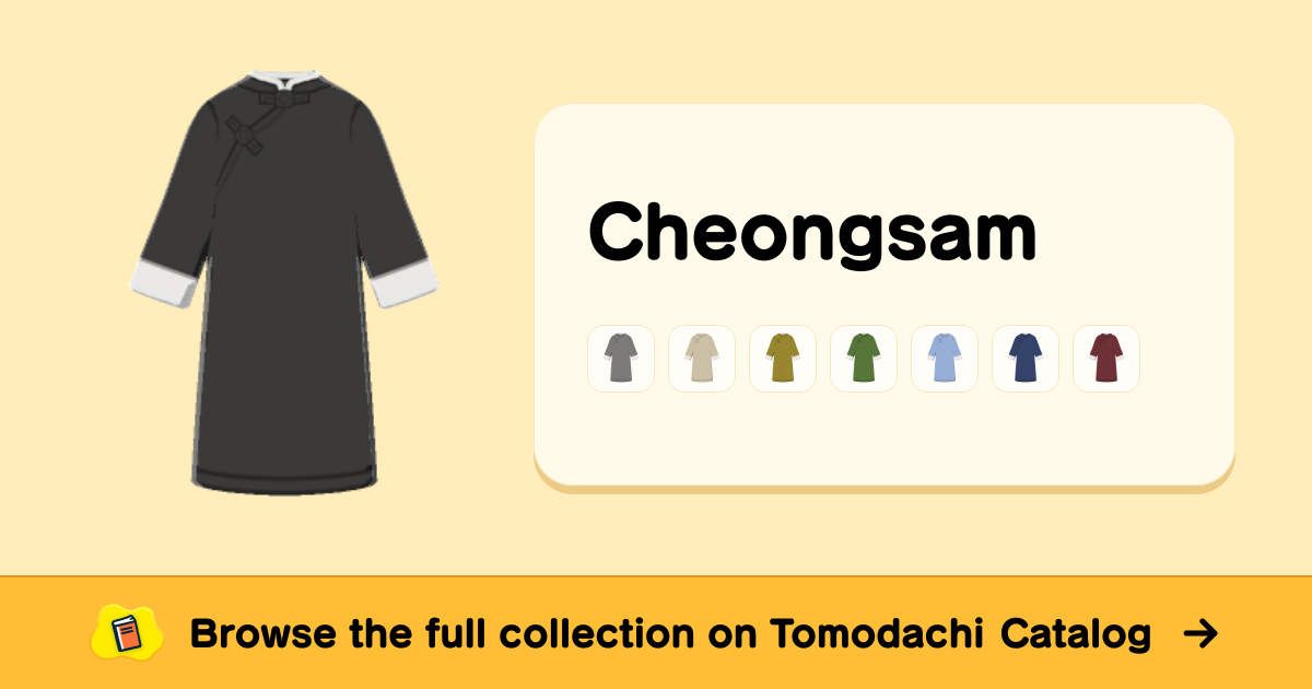 Cheongsam · Tomodachi Life Long Tops - Animal Crossing World