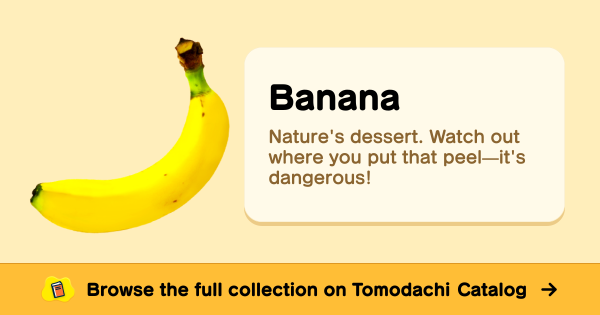 Banana · Tomodachi Life Food - Animal Crossing World