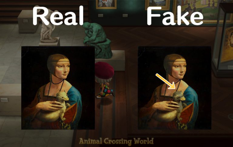 Redd's Paintings & Statues: Real vs Fake Art Guide for Animal Crossing ...