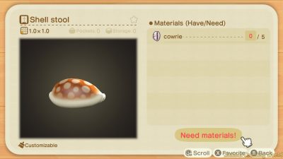 Shell Furniture Set: How to Craft & Get All Items + Variations in ...