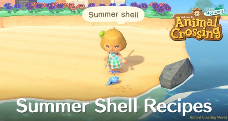 Summer Shells DIY Recipe List: How To Get & Season Dates in Animal ...