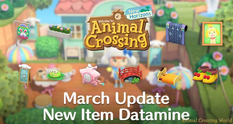 All New Items In March Sanrio Update For Animal Crossing: New Horizons ...