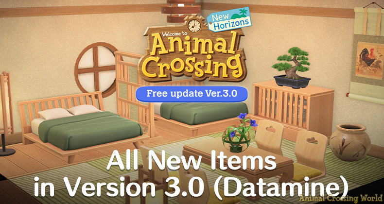Check Out All 100+ New Items in Version 3.0 Animal Crossing: New ...
