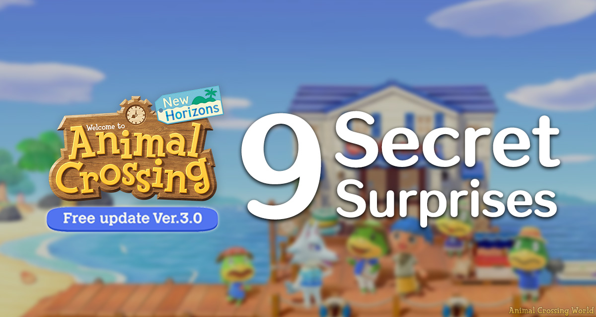 9 Secret Surprises In Animal Crossing: New Horizons Version 3.0 ...